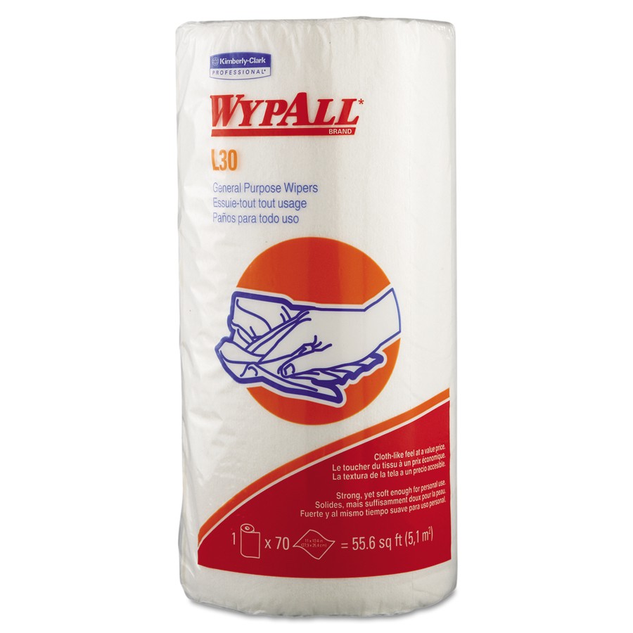 5843 - White L30 Econo Wypall Roll Towel Kit 11"x10.4" 70/Rl 24/Pllt ...